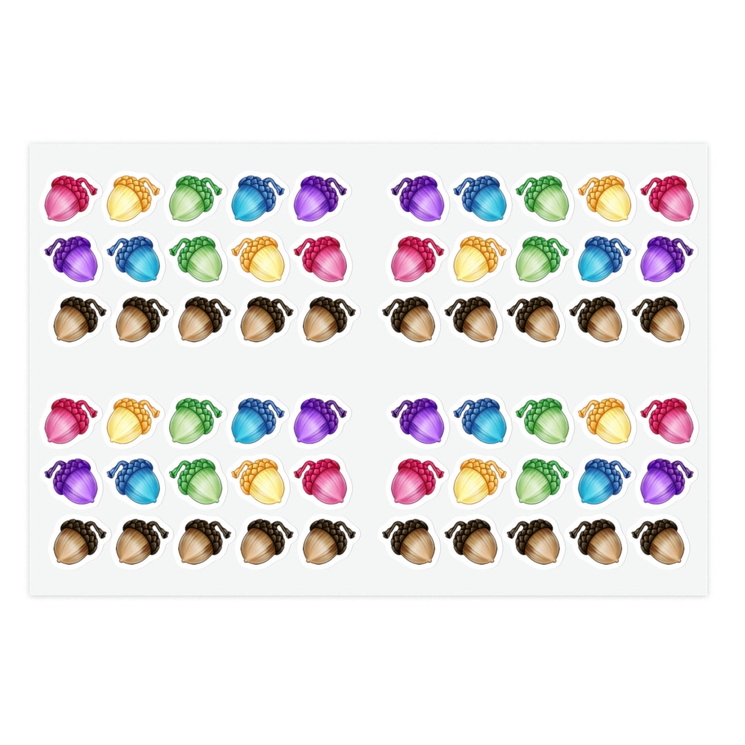 Acorn Sticker Sheets - Etsy