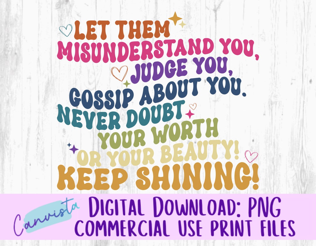 Let Them PNG File for Sublimation Commercial Use Print File - Etsy