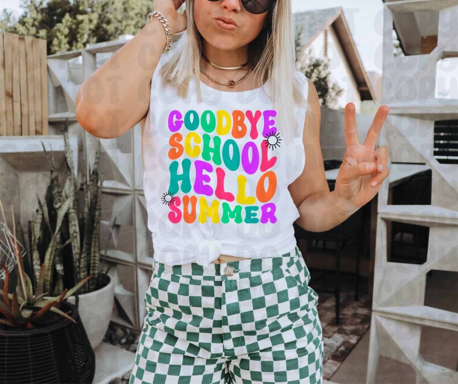 Goodbye School Hello Summer PNG File - Digital Design - Commercial Use ...