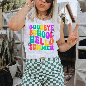 Goodbye School Hello Summer PNG File - Digital Design - Commercial Use ...