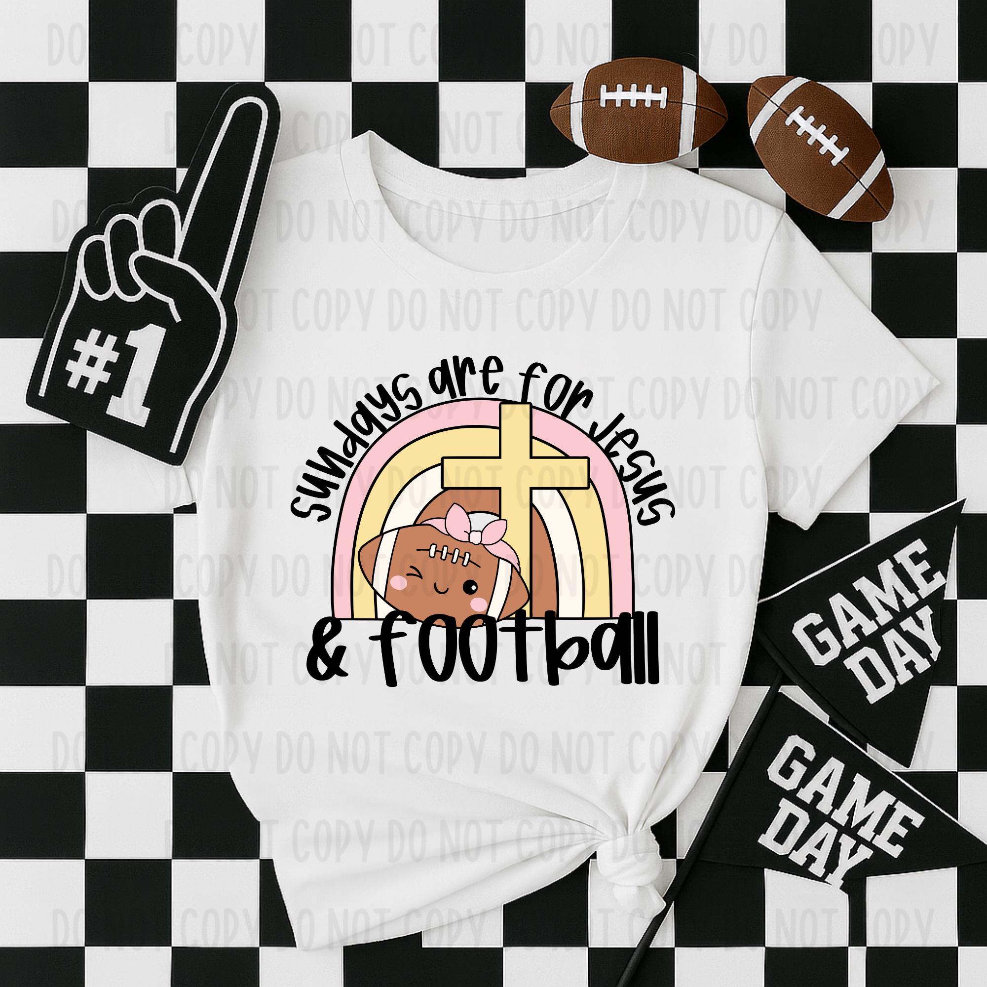 Sundays Are for Jesus & Football PNG File - Digital Design - Football ...