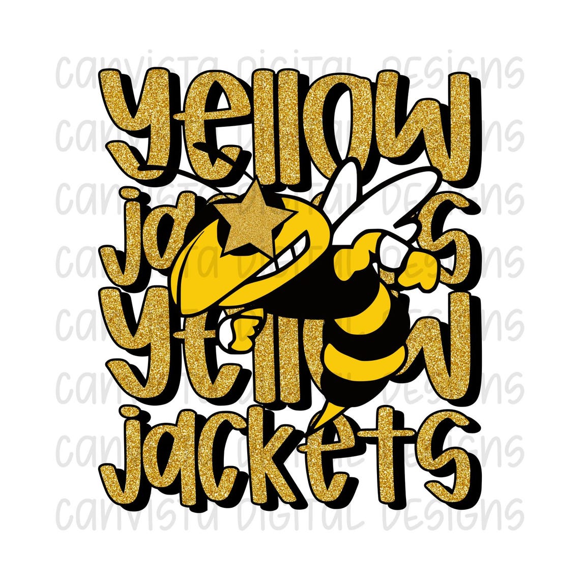 Yellow Jackets PNG File - Digital Design - Mascot - Yellow Jackets ...