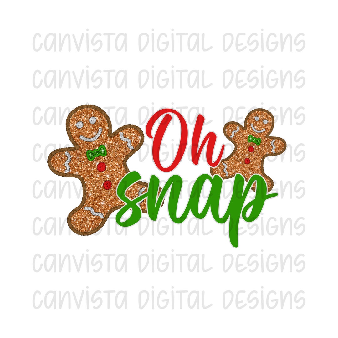 Oh Snap PNG File Commercial Use Print File Funny Christmas Design Cute ...