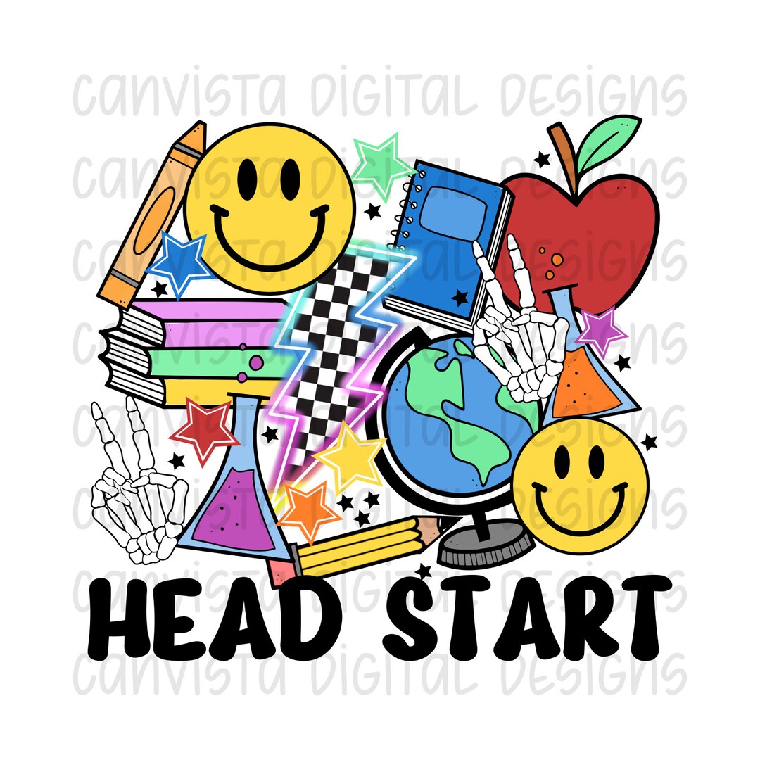 Head Start PNG File for Sublimation/dtf - Commercial Use Print File ...