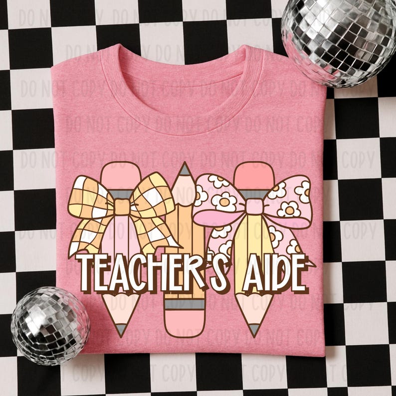 Teacher's Aide PNG File - Digital Design - Commercial Use Print File ...