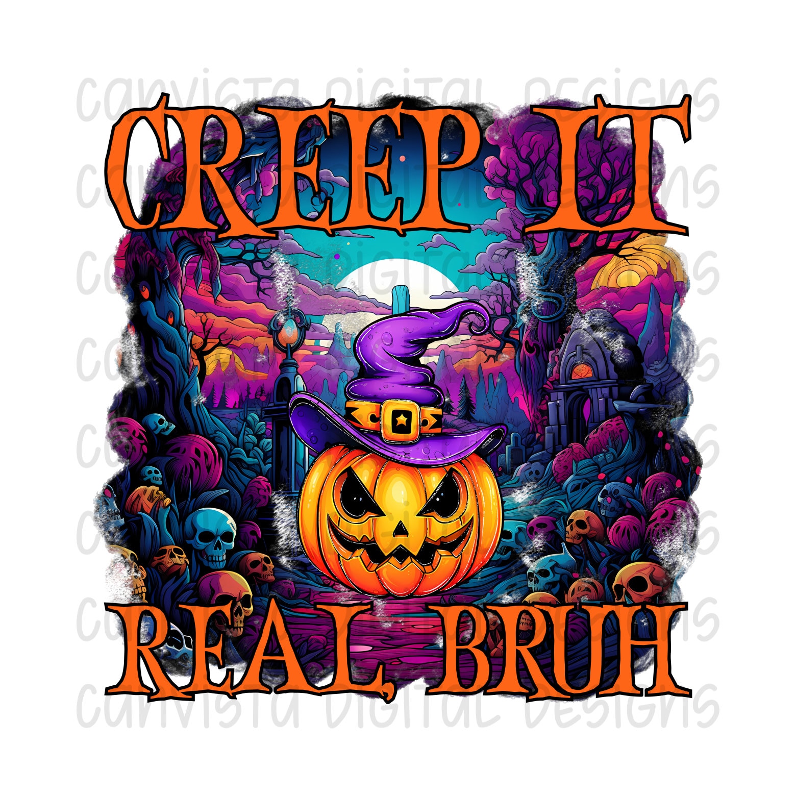 Creep It Real Bruh Png File for Sublimation/ Dtf Commercial - Etsy