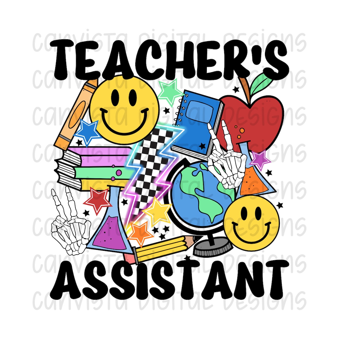 Teacher's Assistant PNG File for Sublimation/dtf - Commercial Use Print ...