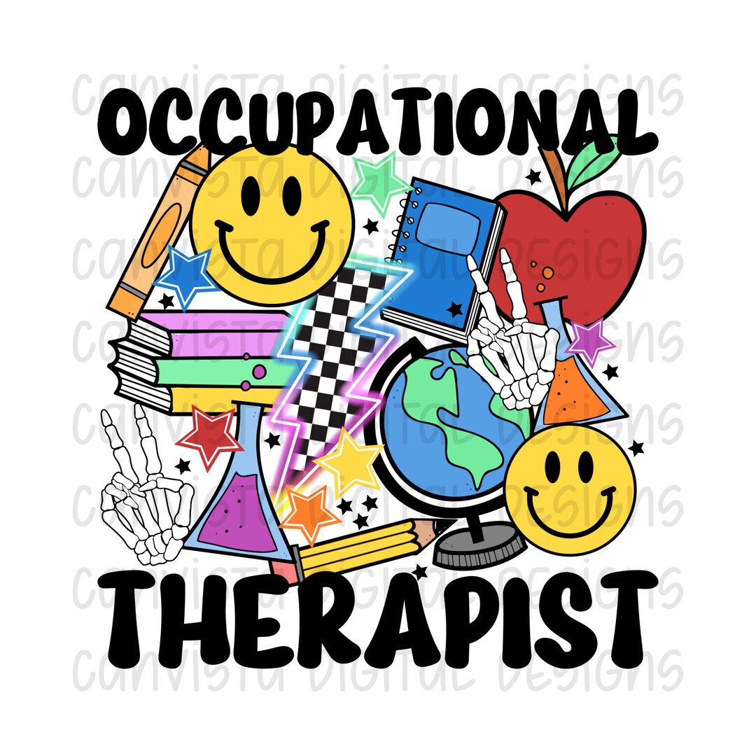Occupational Therapist PNG File for Sublimation/dtf Commercial Use ...