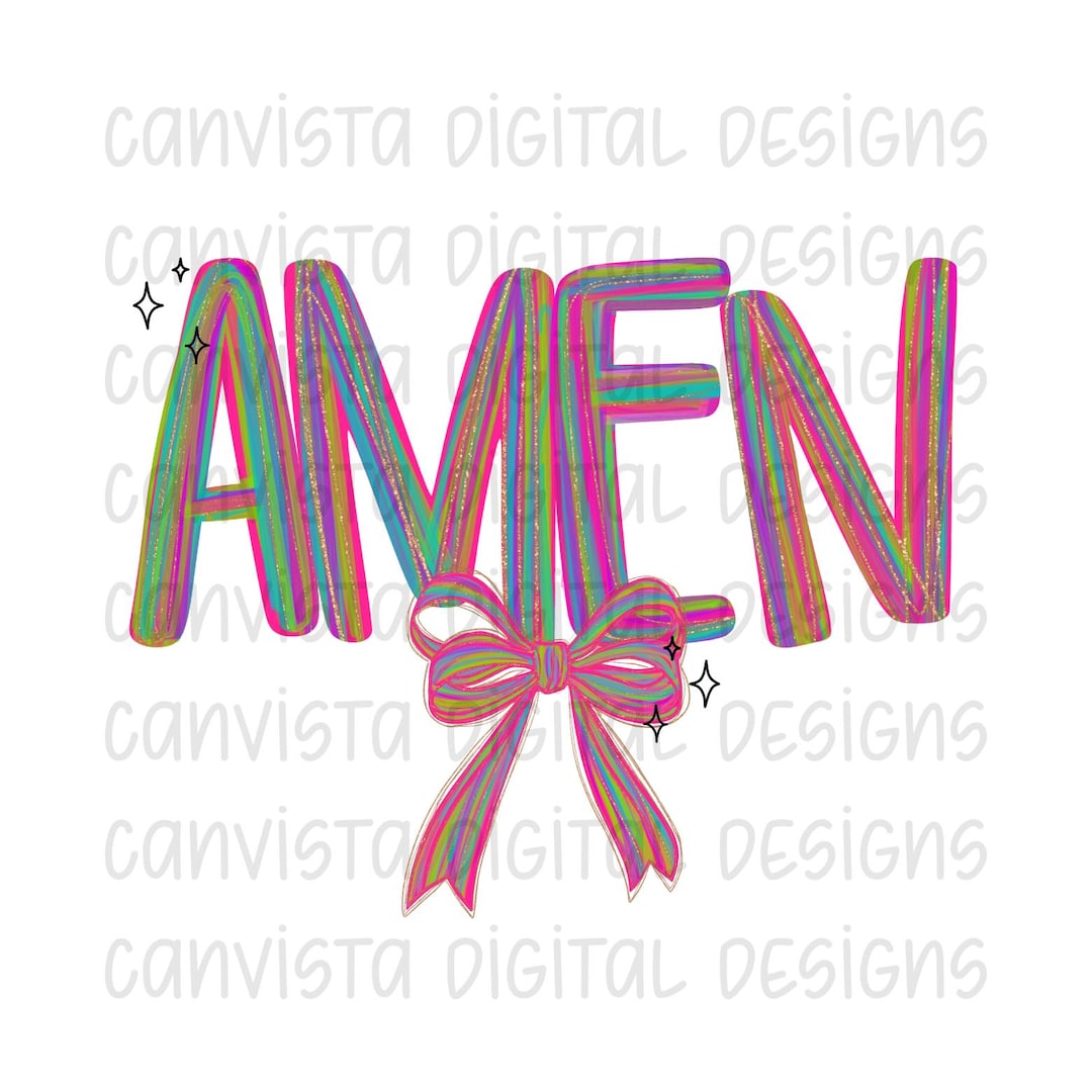 Amen Bow PNG File - Digital Design - Christian Digital - Faith Based ...
