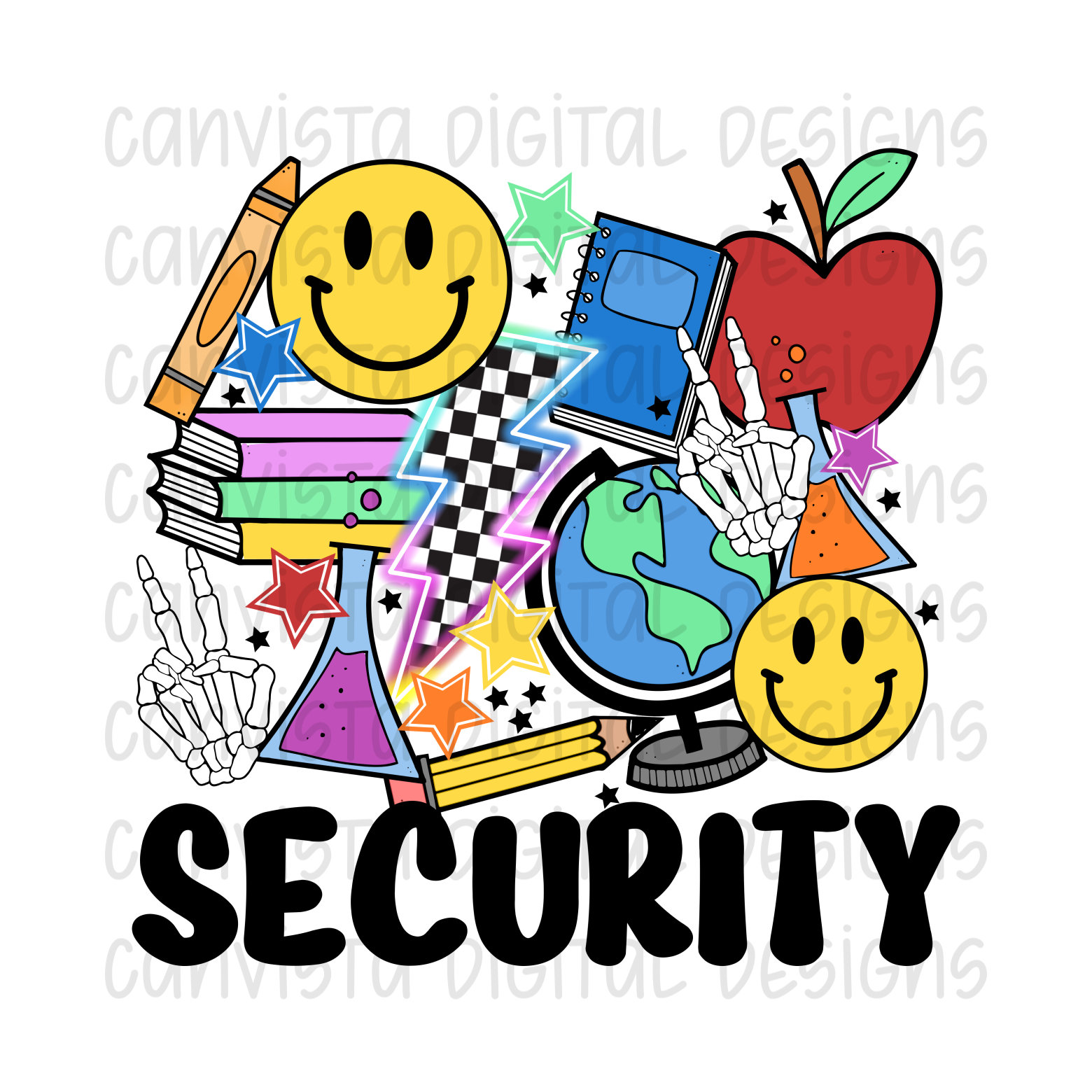 Security PNG File for Sublimation/dtf - Commercial Use Print File ...