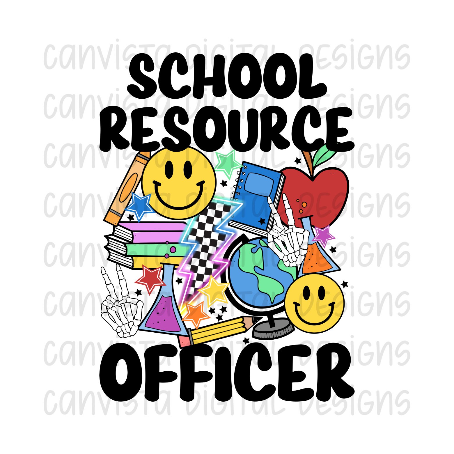 School Resource Officer PNG File for Sublimation/dtf Commercial Use ...