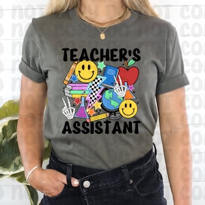 Teacher's Assistant PNG File for Sublimation/dtf - Commercial Use Print ...