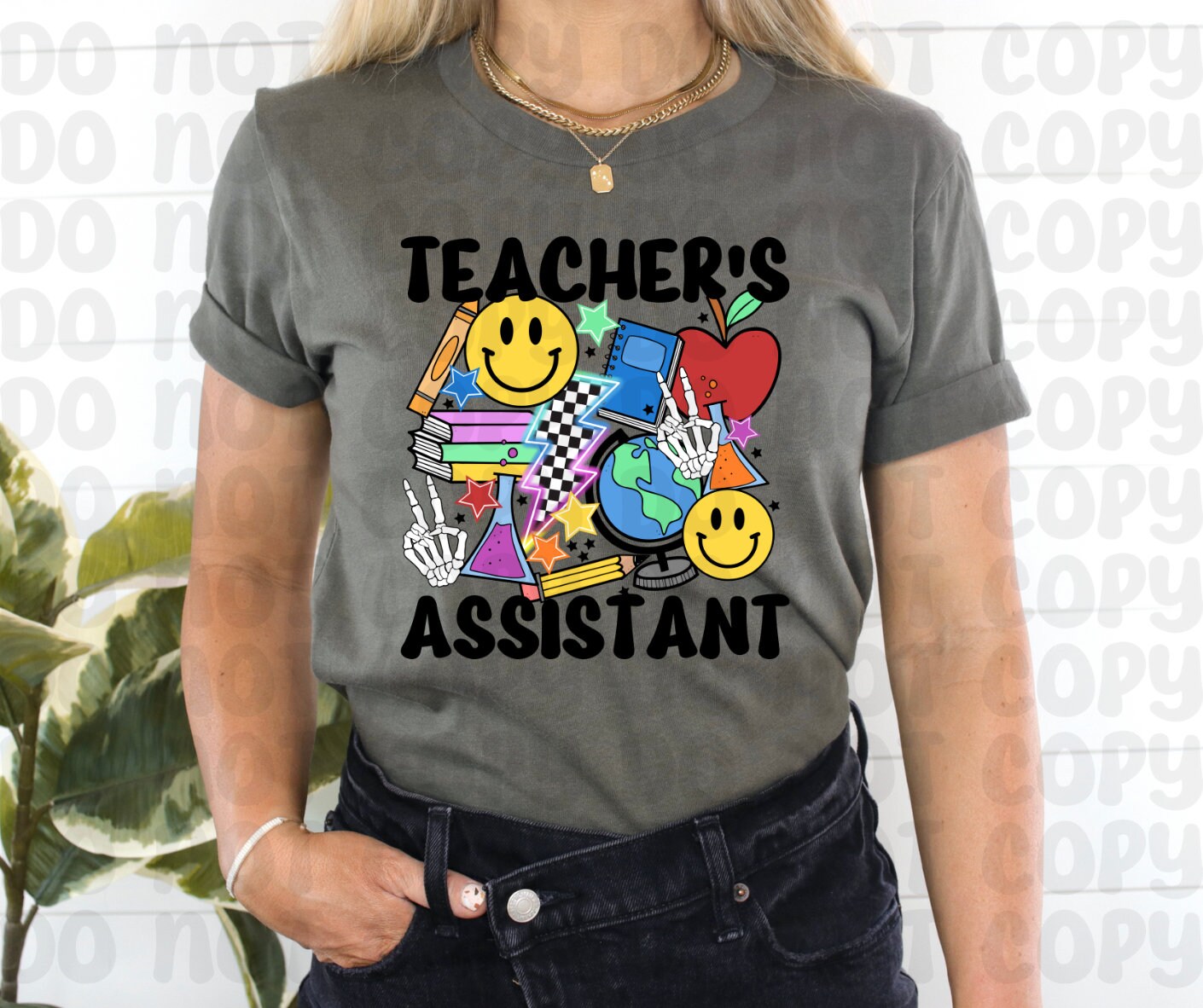 Teacher's Assistant PNG File for Sublimation/dtf - Commercial Use Print ...