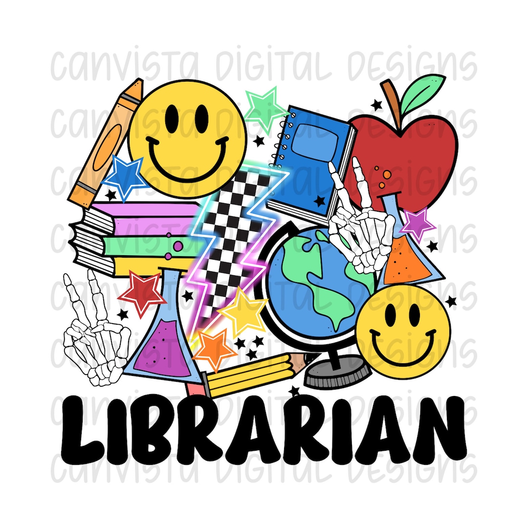 Librarian PNG File for Sublimation/dtf - Commercial Use Print File ...