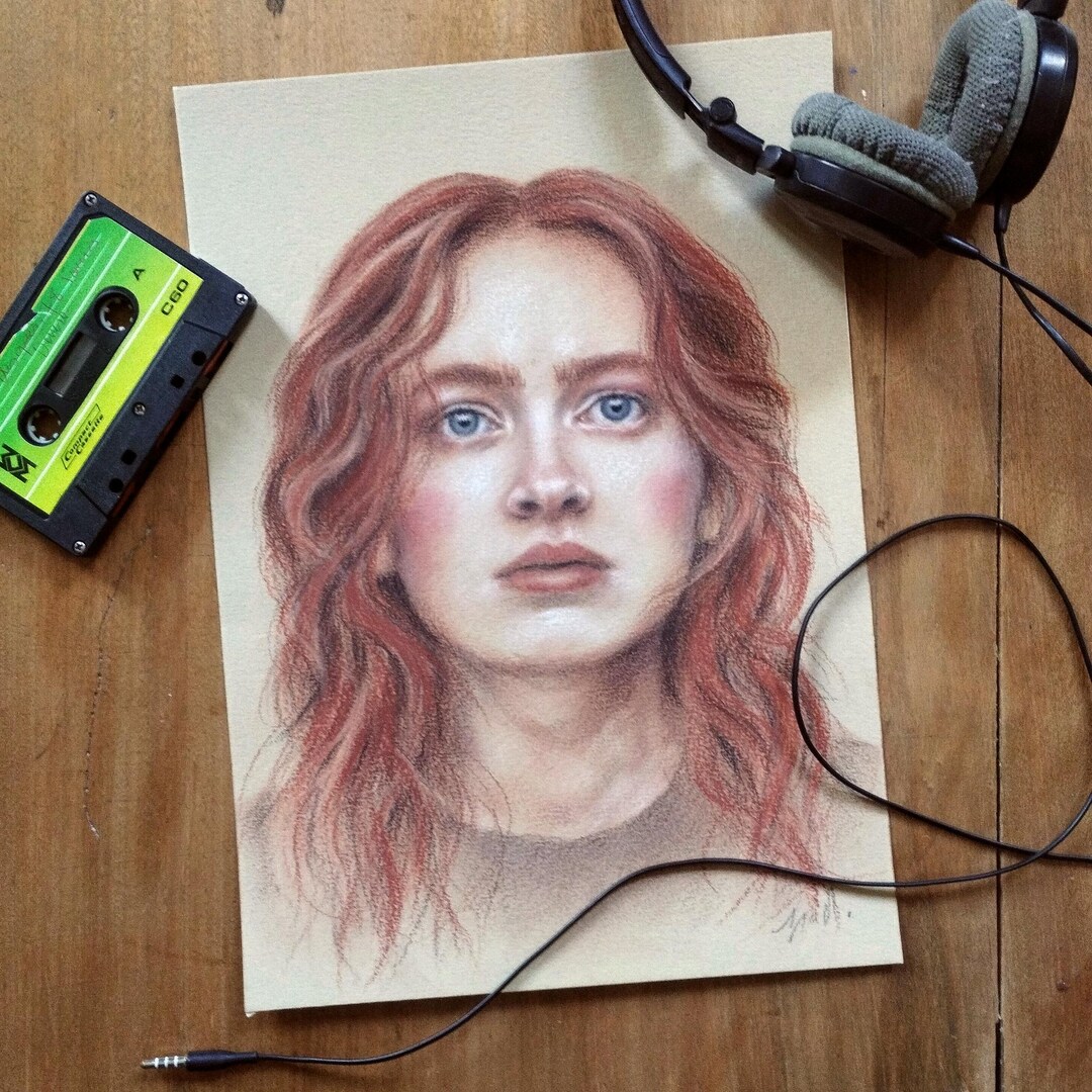 Max Mayfield Stranger Things Portrait Created With Art Pencils and ...
