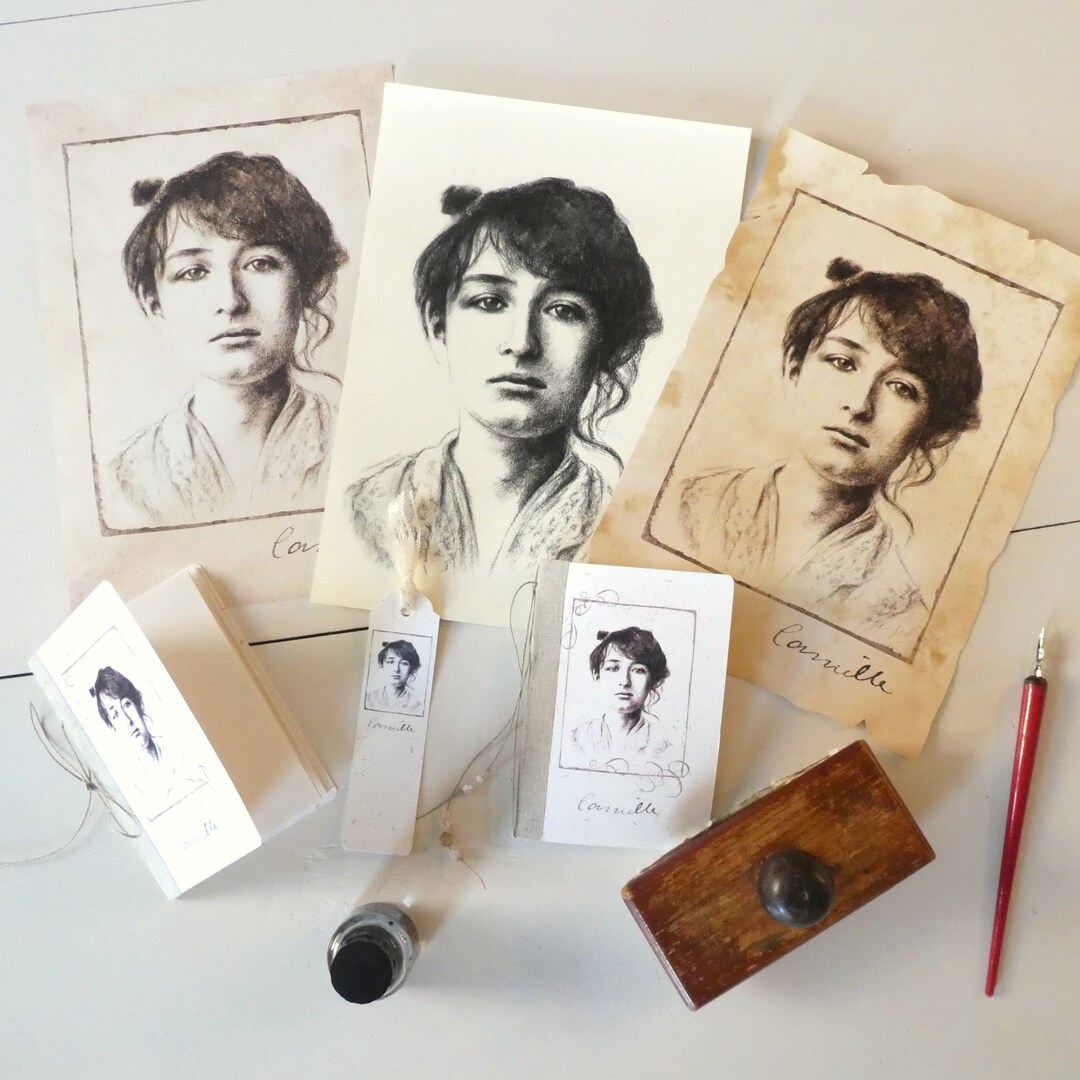 Camille Claudel Portrait Reproduction, Bookmark, Parchment, Art Paper ...