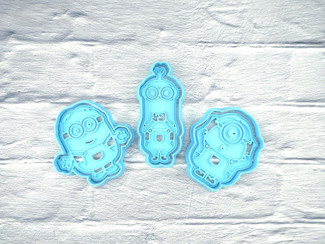 Minions Cookie Cutter Stamp Set: 3D Printed PLA, Food Safe - Etsy