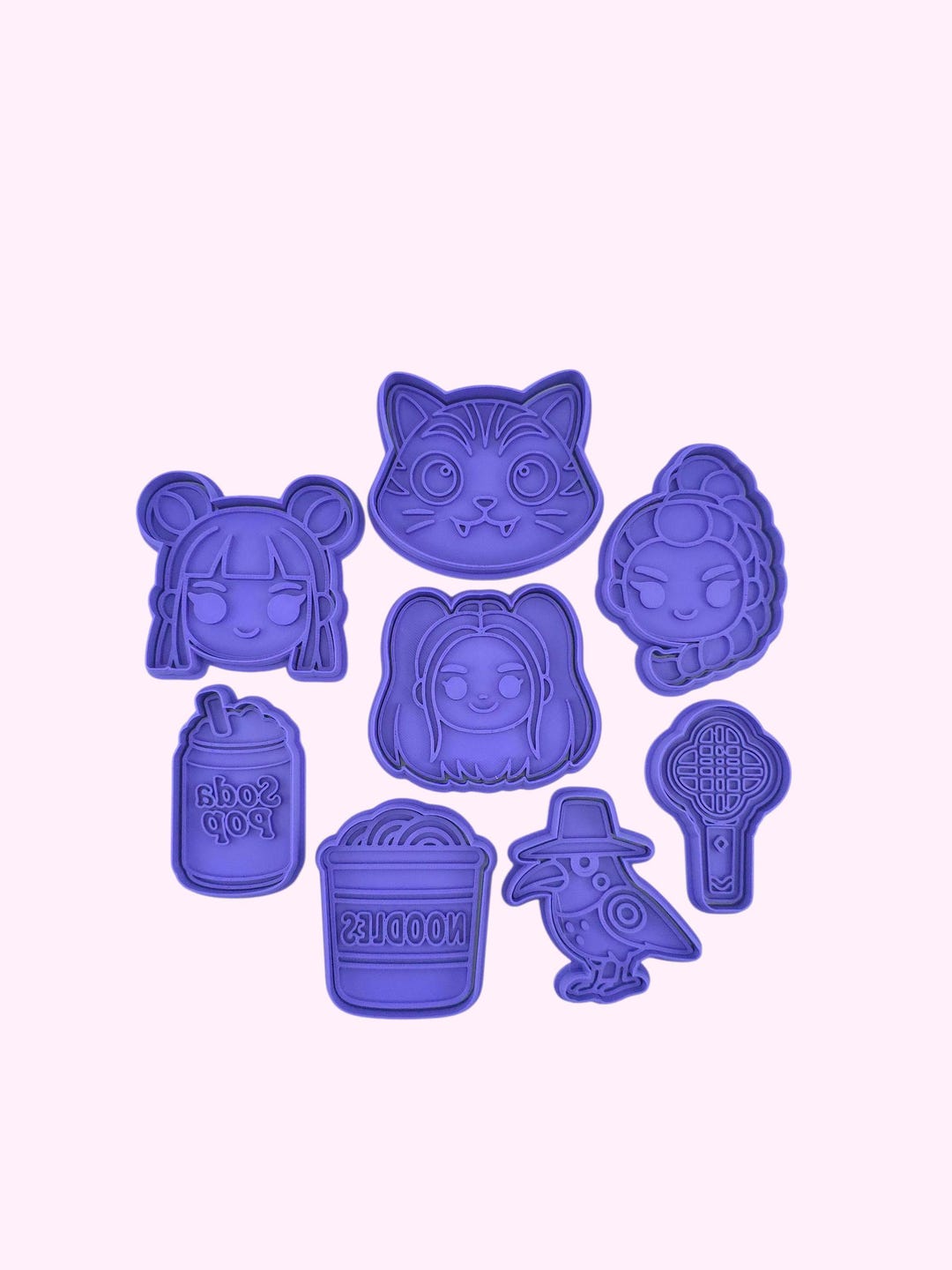 Kpop Demon Hunter Cookie Cutter Set Kpop Cookie Cutters Kpop Party Kpop ...