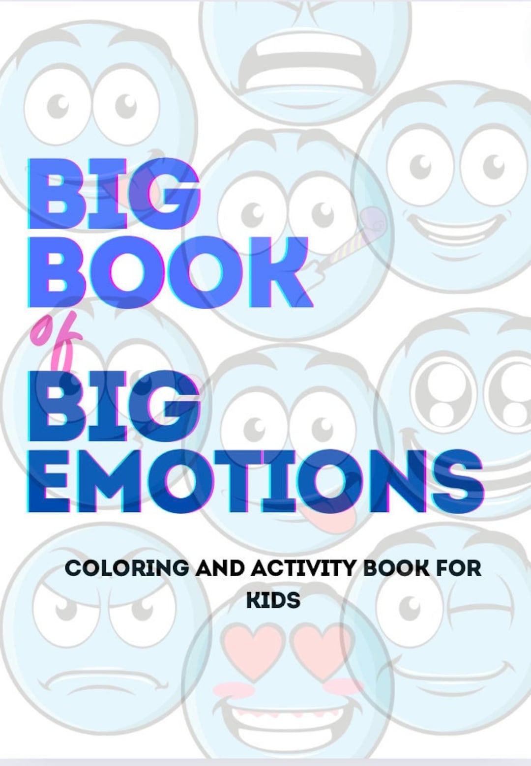 Emotions Coloring Book for Kids - Etsy
