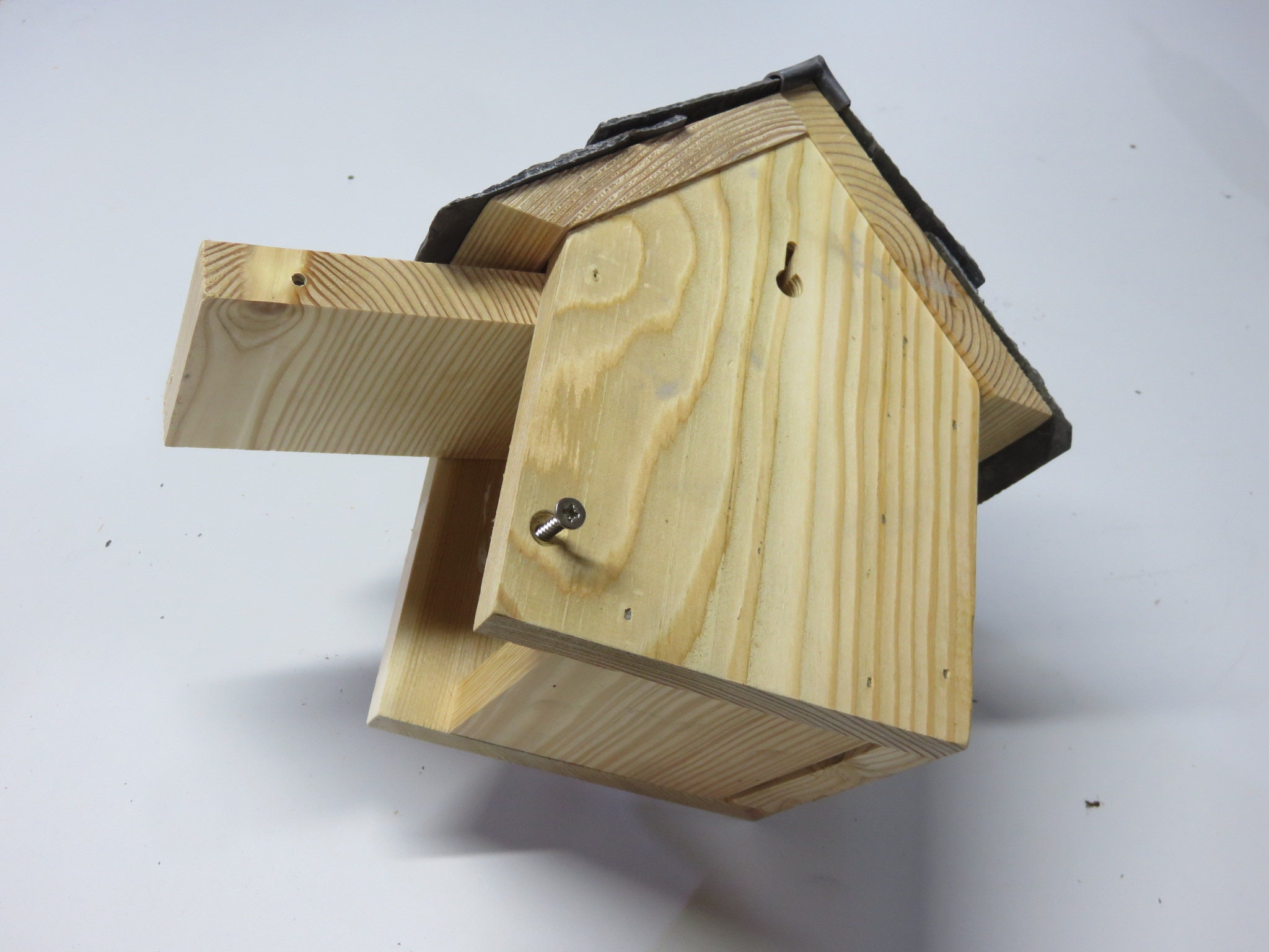 Bird House Nest Box With Welsh Slate Roof Blue Tit Box - Etsy UK