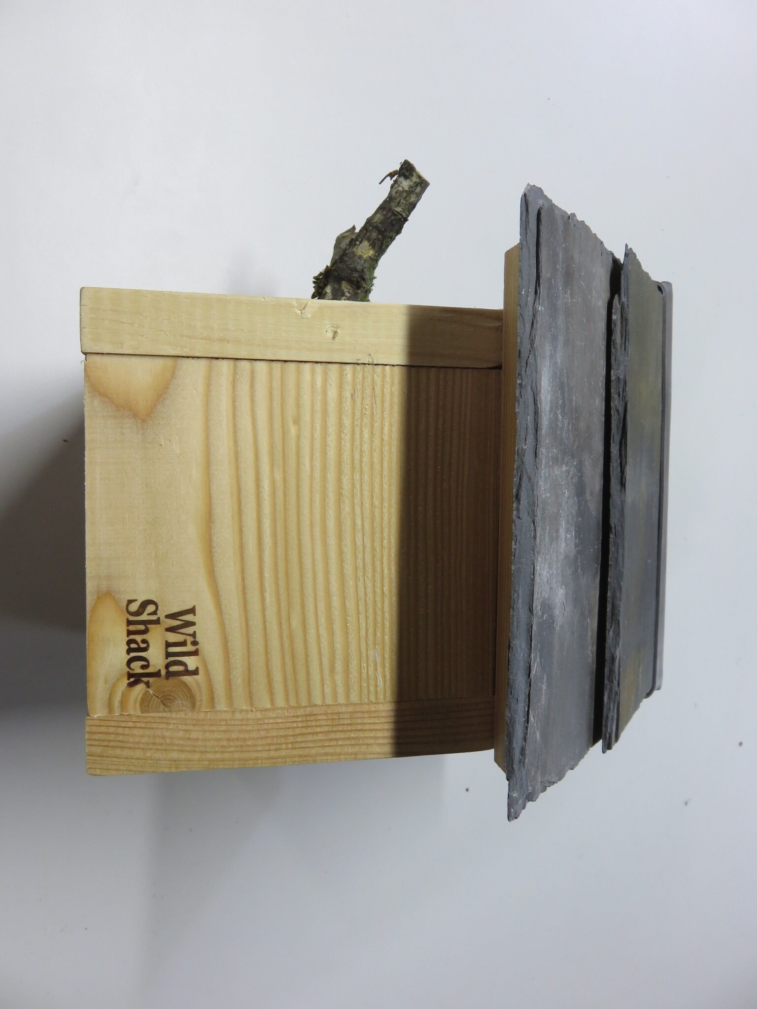 Bird House Nest Box With Welsh Slate Roof Blue Tit Box - Etsy UK