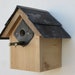 4 X Bird House Nesting Boxes Tradition Apex Style Set Robins Wrens Blue ...
