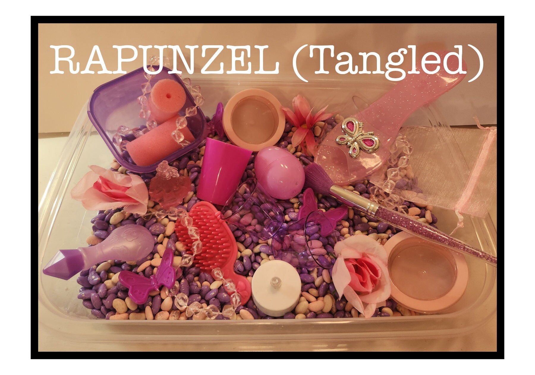 Sensory Bin-princess, Tangled rapunzel - Etsy