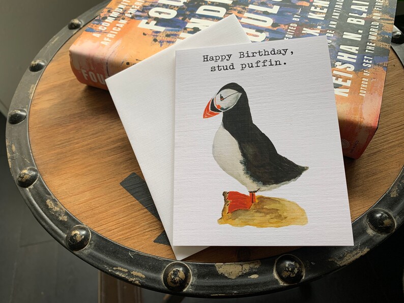 Puffin Birthday Card Puffin Card Bird Watcher Birthday Pun - Etsy