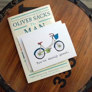 Bicycle Thank You Card, Bicycle Pun, Cycling Pun, Cyclist Card - Etsy