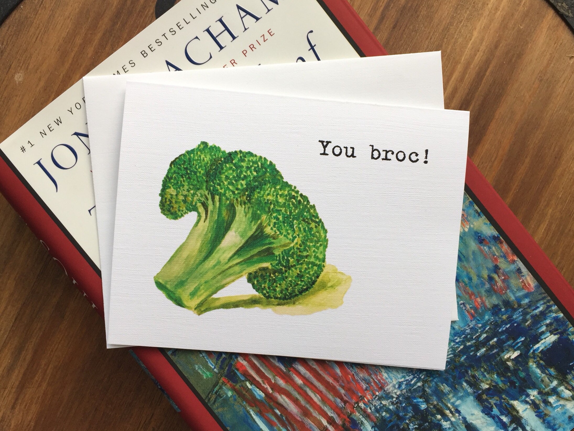 You Broc, Broccoli Pun, Blank Note Card, Cute Thank You, Chef Card ...