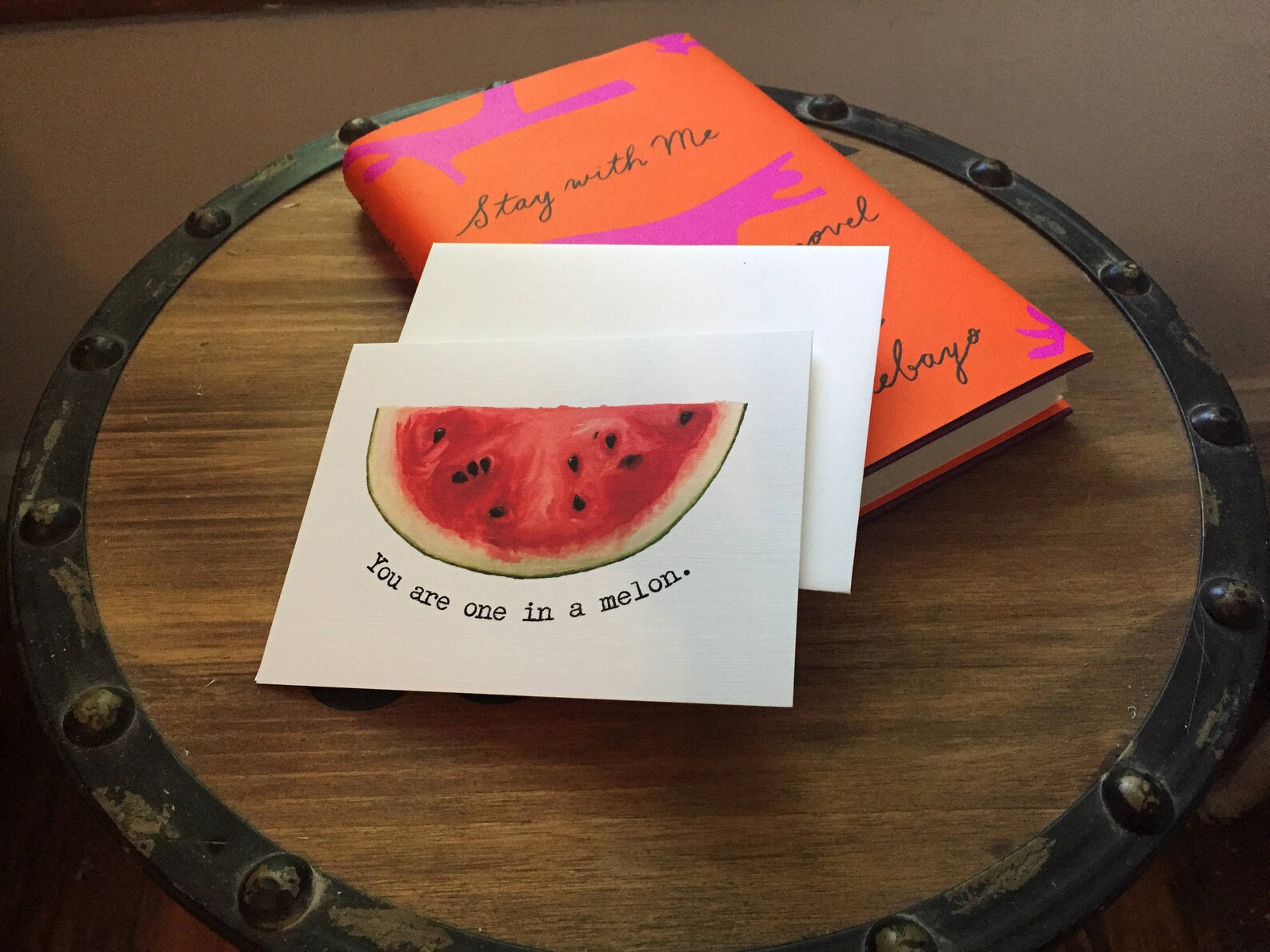 Watermelon Card Thank You Card Fruit Lover Card Gratitude - Etsy