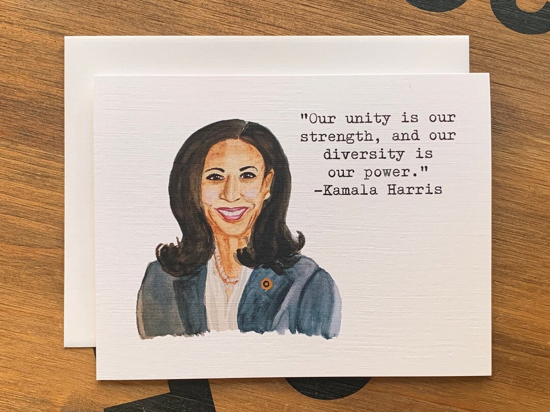 Kamala Harris Quote - Note Card - Etsy