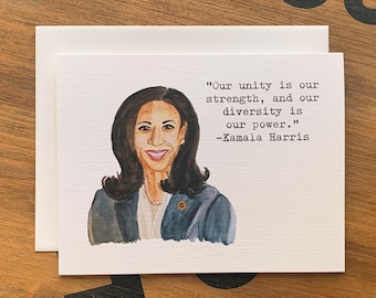 Kamala Harris Birthday Card Funny Political Birthday Gift, 60lb. Card ...