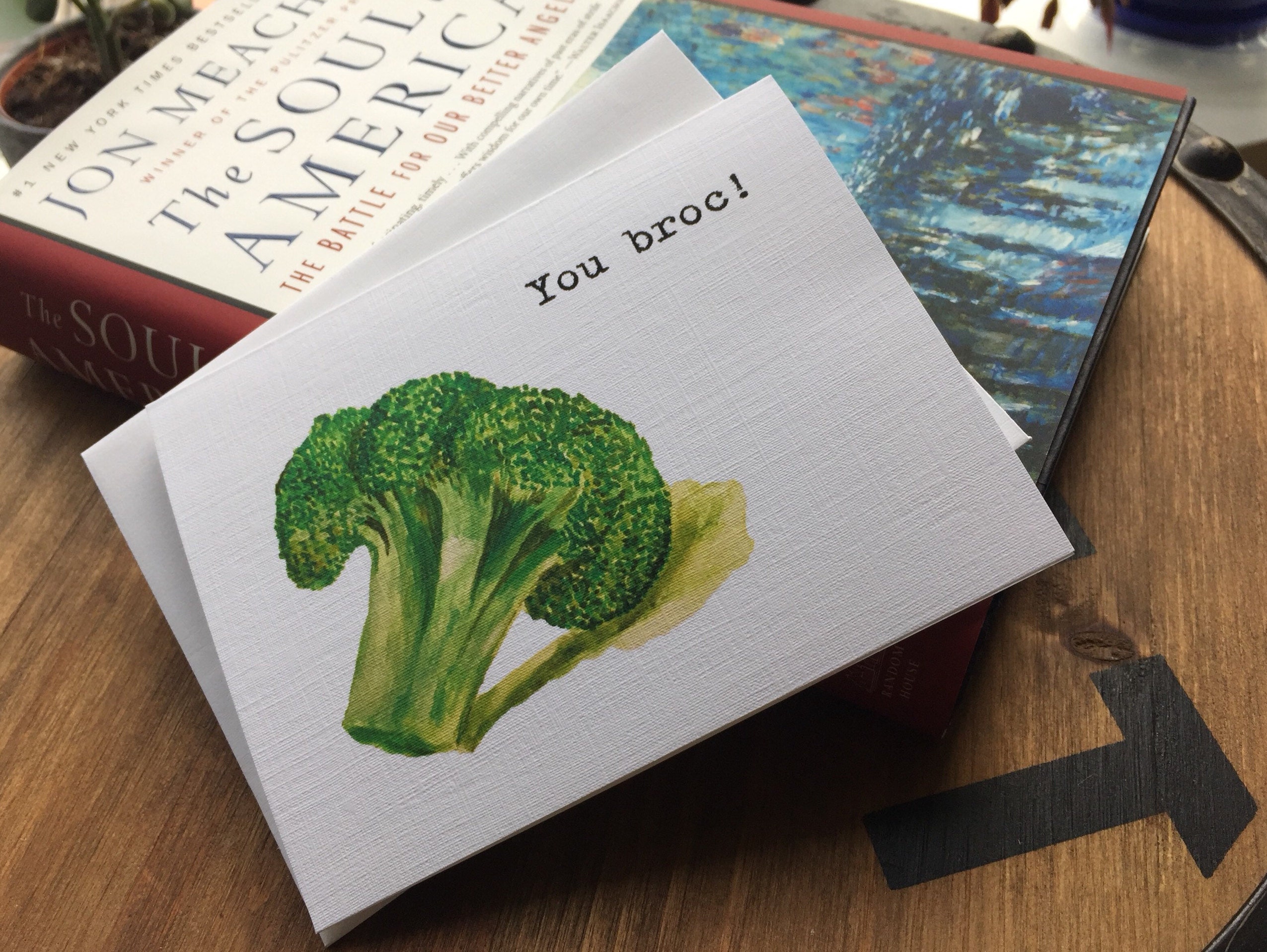 You Broc, Broccoli Pun, Blank Note Card, Cute Thank You, Chef Card ...