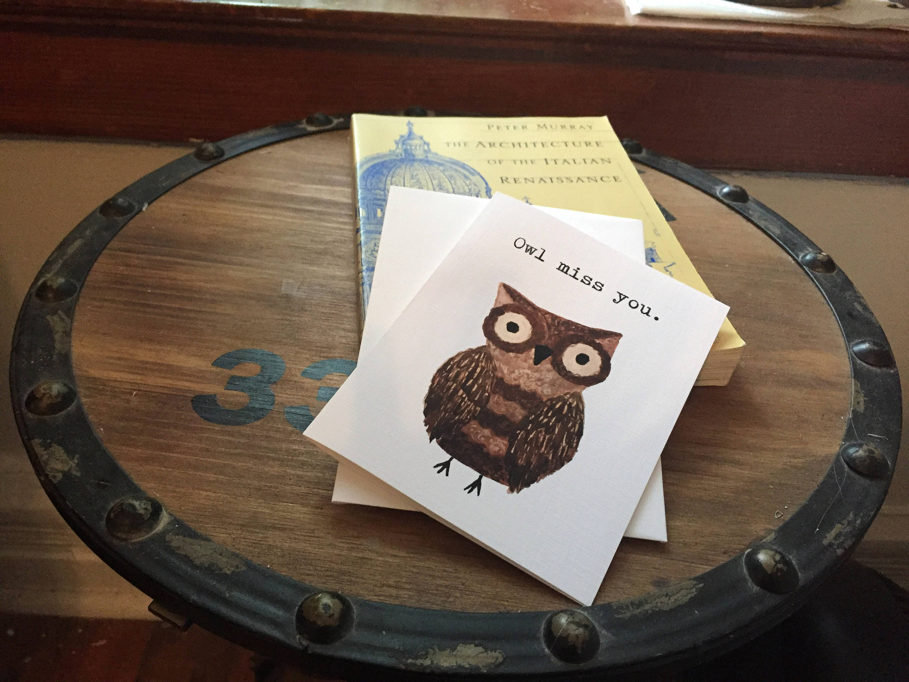 Owl Miss You Sweet Greeting Card Owl Greeting Card | Etsy