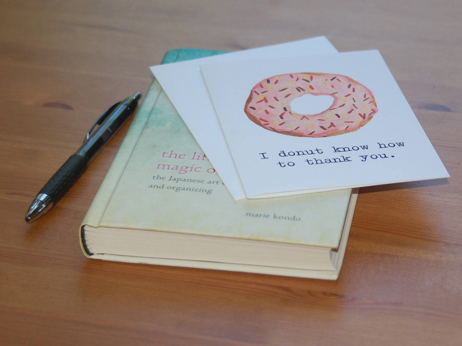 Buy Donut Thank You Card Donut Pun Baker Card Cute Donut Card Online in ...