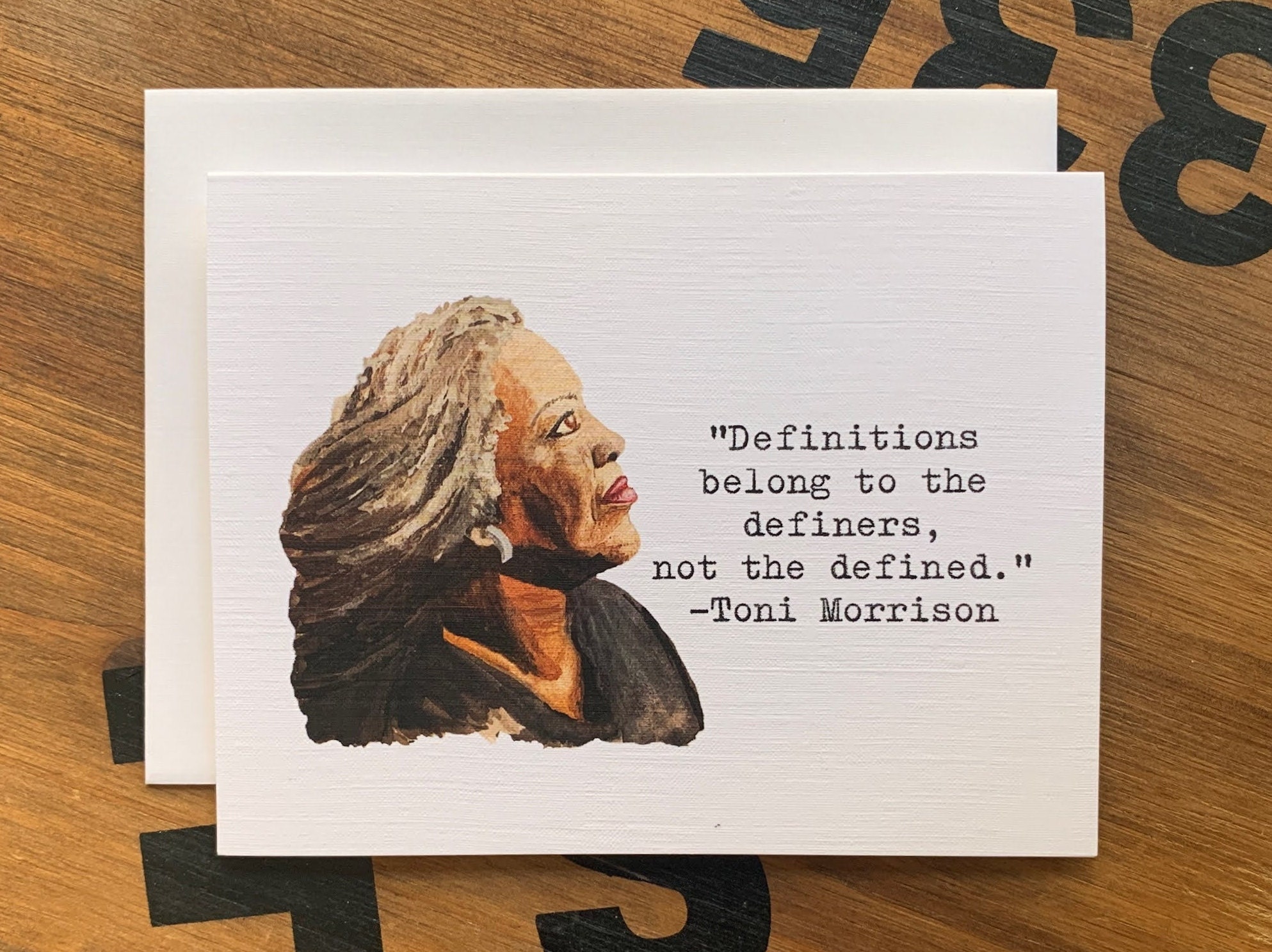 Toni Morrison Quote - Note Card - Etsy