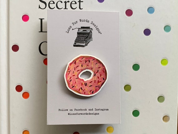 Donut Pin | Etsy