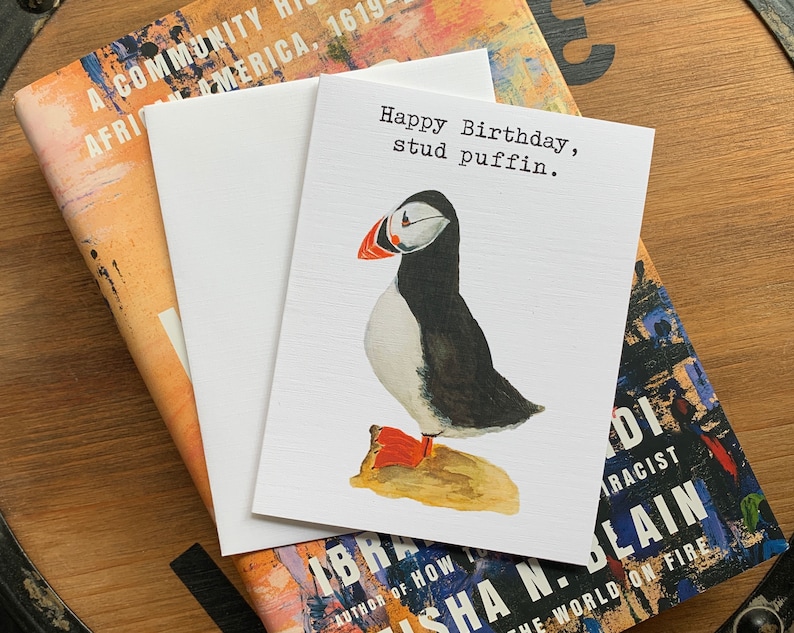 Puffin Birthday Card Puffin Card Bird Watcher Birthday Pun - Etsy