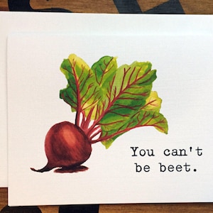 You Can't Be Beet, Gratitude Card, You're the Best, Cute Vegetable Card ...