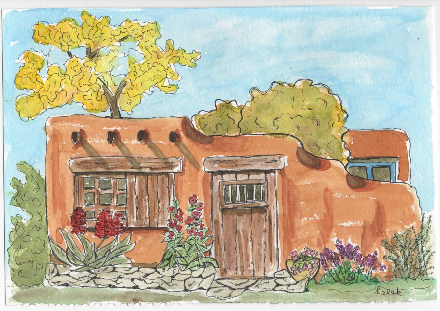Adobe House - Etsy