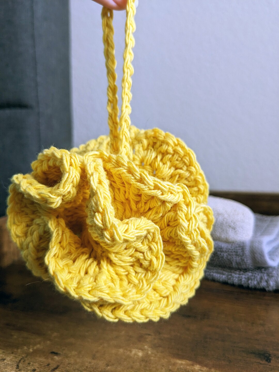 Mini Crochet Bath & Shower Loofah | Eco Friendly Cotton Loofah | Travel ...