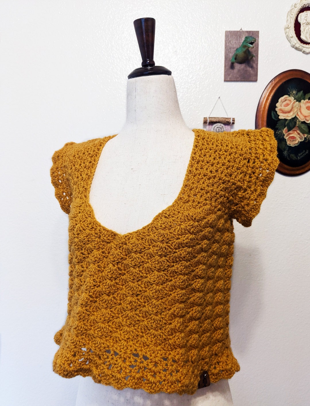 Crochet Buttercup Top | Handmade Crochet Shirt - Etsy