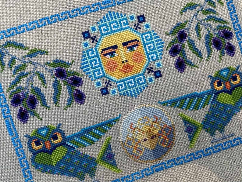 GREEK STUDY Featuring Athena and Icons - Etsy