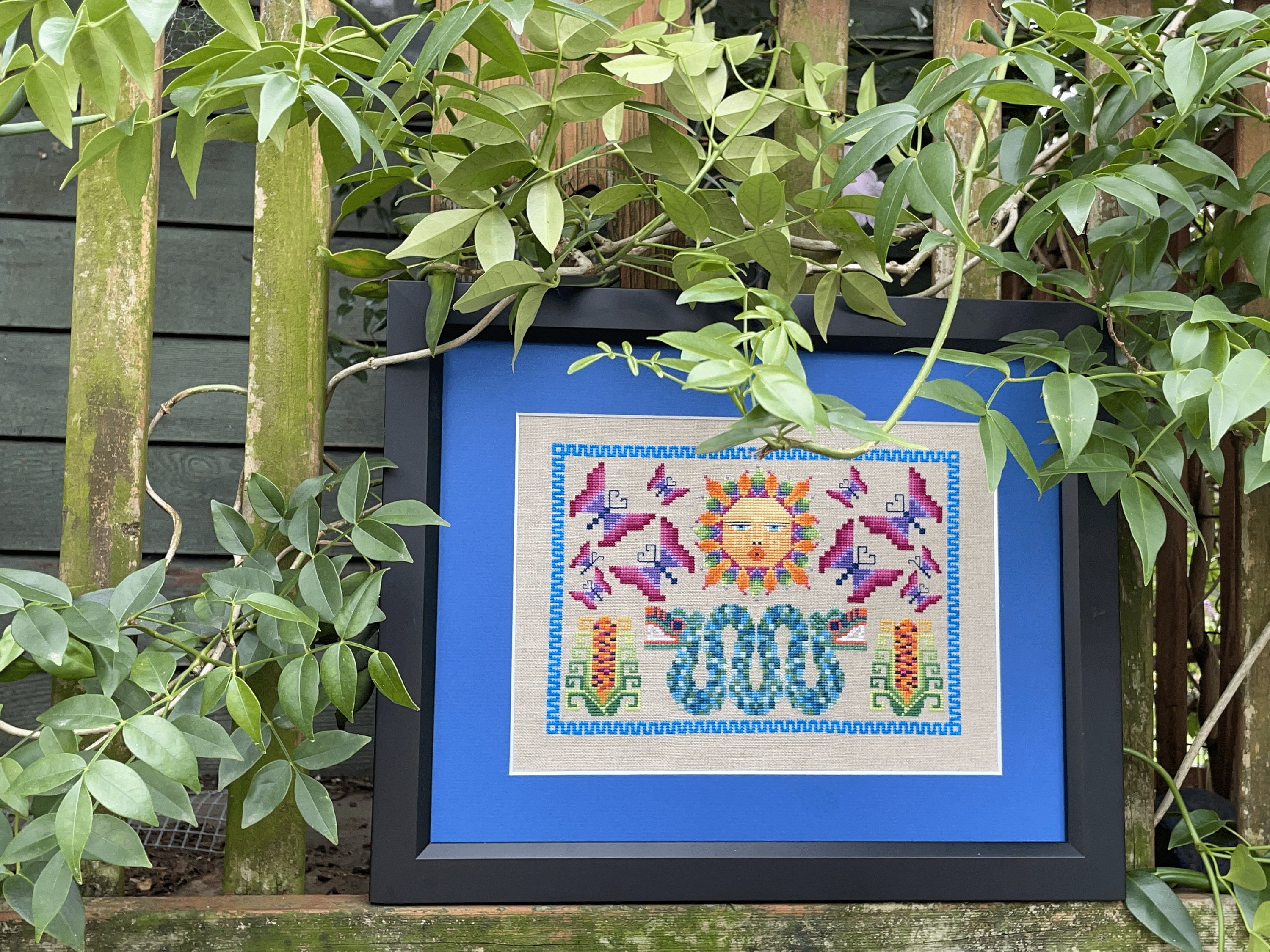 AZTEC STUDY - Butterflies, Maize, Sun God, Double-headed Serpent - Etsy