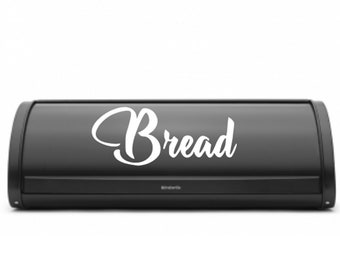 Bread Box Decal Bread Decal Bread Box Sticker Kitchen - Etsy