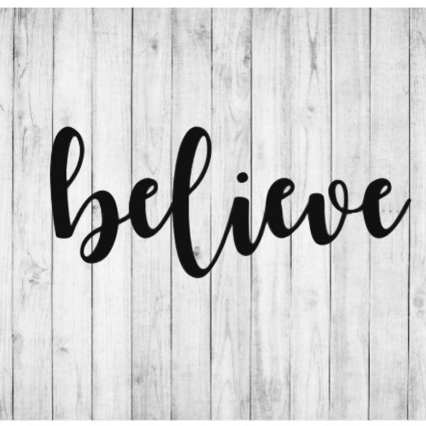 Believe Wall Decal - Etsy