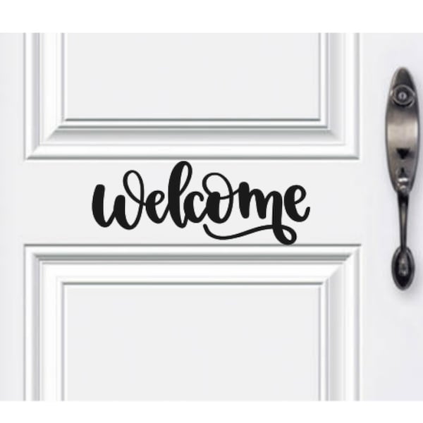 Welcome Decal - Etsy