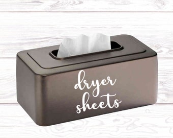 Dryer Sheets Label Decal / Laundry Room Decor / Laundry Dryer - Etsy