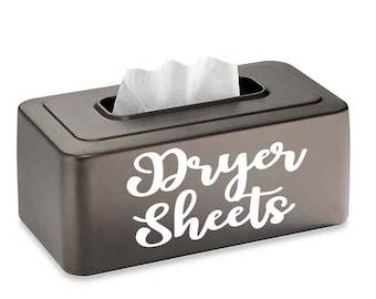 Dryer Sheets Label Decal / Laundry Room Decor / Laundry Dryer Sheets ...